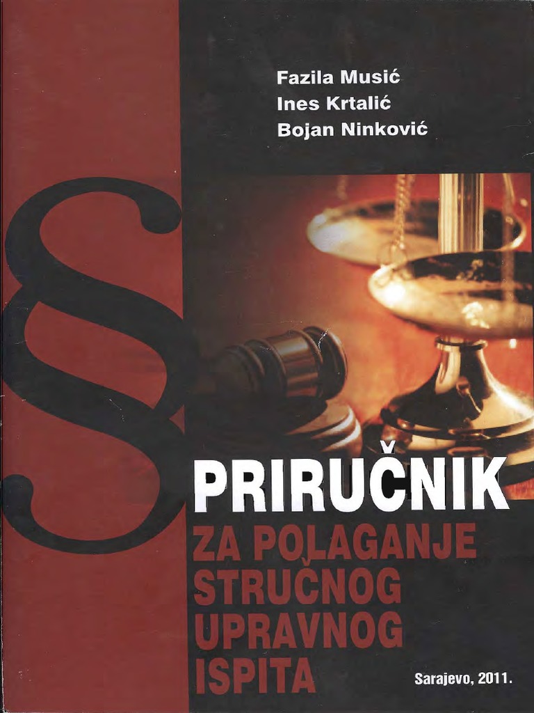 Prirucnik Za Polaganje Strucnog Upravnog Ispita PDF | PDF