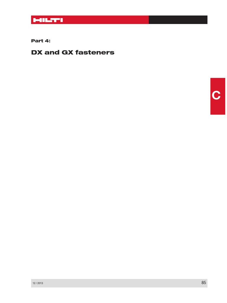 Hilti Catalogue | PDF | Sheet Metal | Beam (Structure)