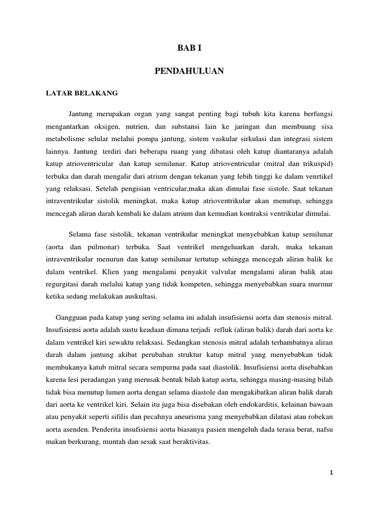 Aorta Regurgitasi | PDF | Sains & Matematika