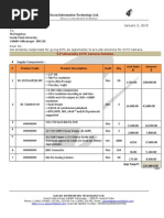 CCTV Quotation by Apr Smart Solution PDF | PDF | Closed Circuit ...