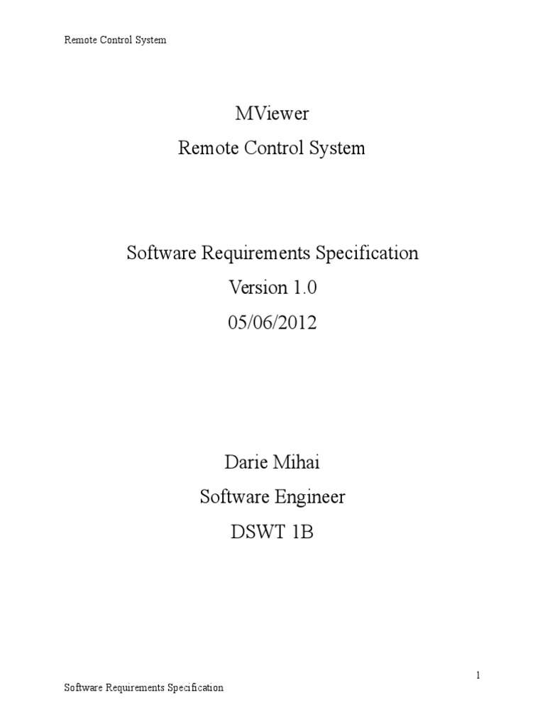 Sample Srs | PDF | Server (Computing) | Specification (Technical Standard)