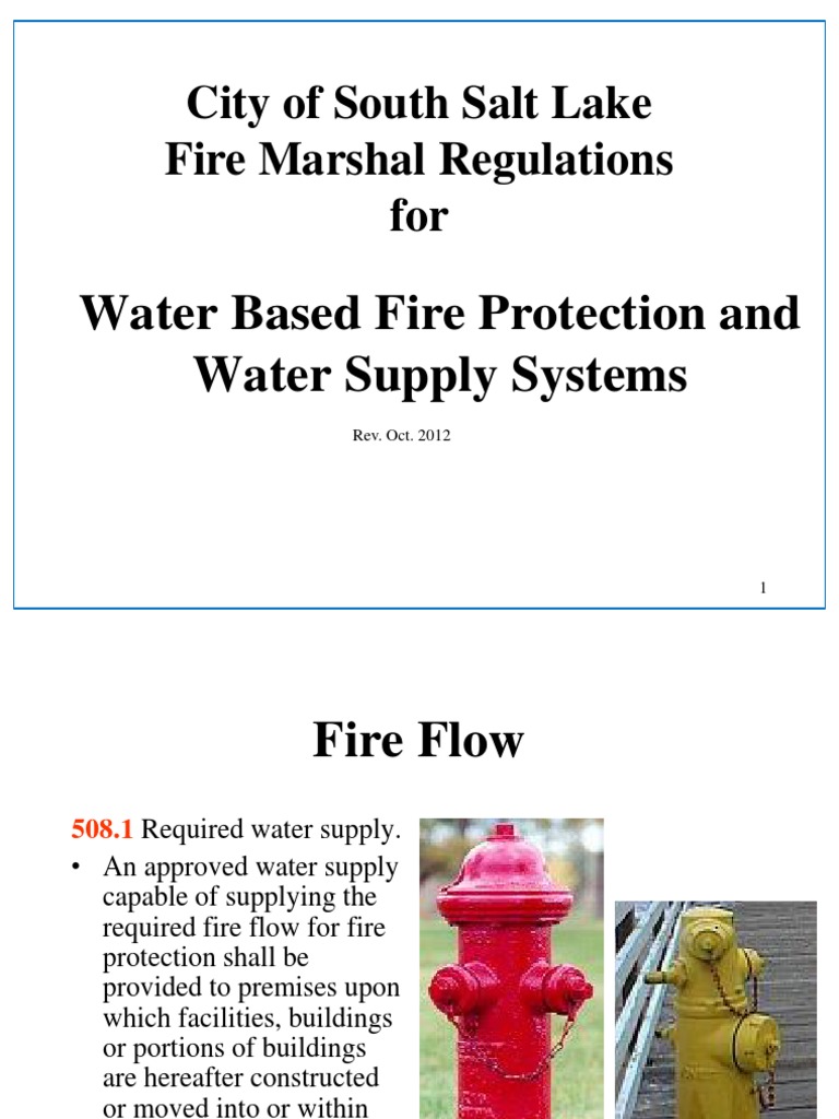 Fire Flow Calculations | PDF | Pressure | Water Supply Network