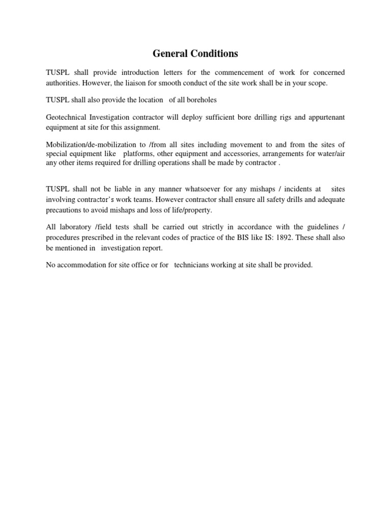 Geotechnical Investigation Scope and Report | PDF | Geotechnical ...