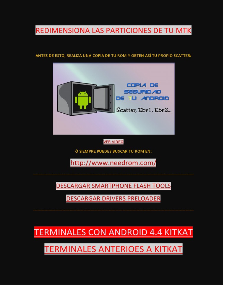 Portada Particiones MTK | PDF