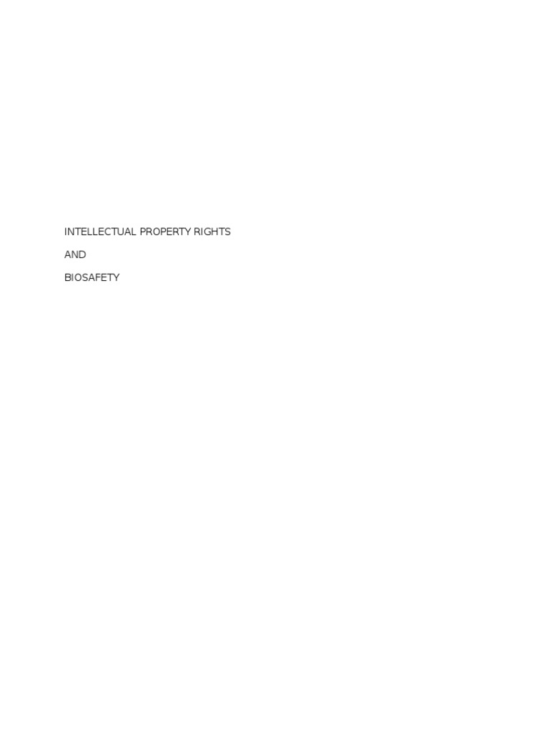 Intellectual Property Rights Overview | PDF | Intellectual Property ...