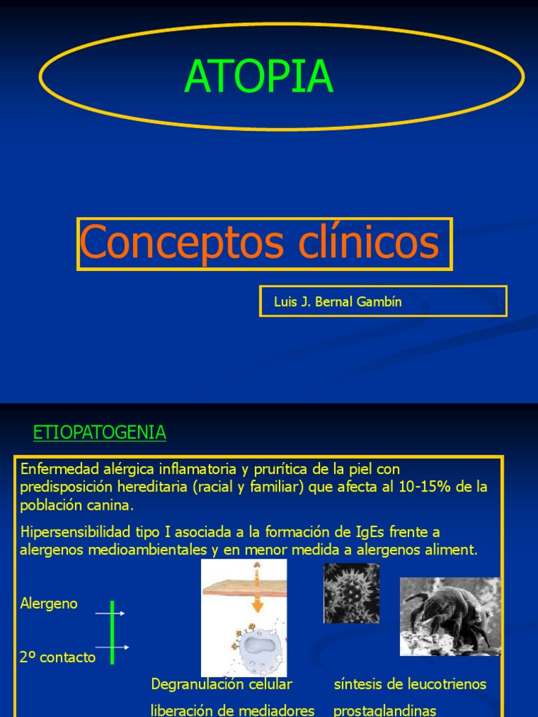 Atopia en Perros | PDF | Alergia | Inmunología