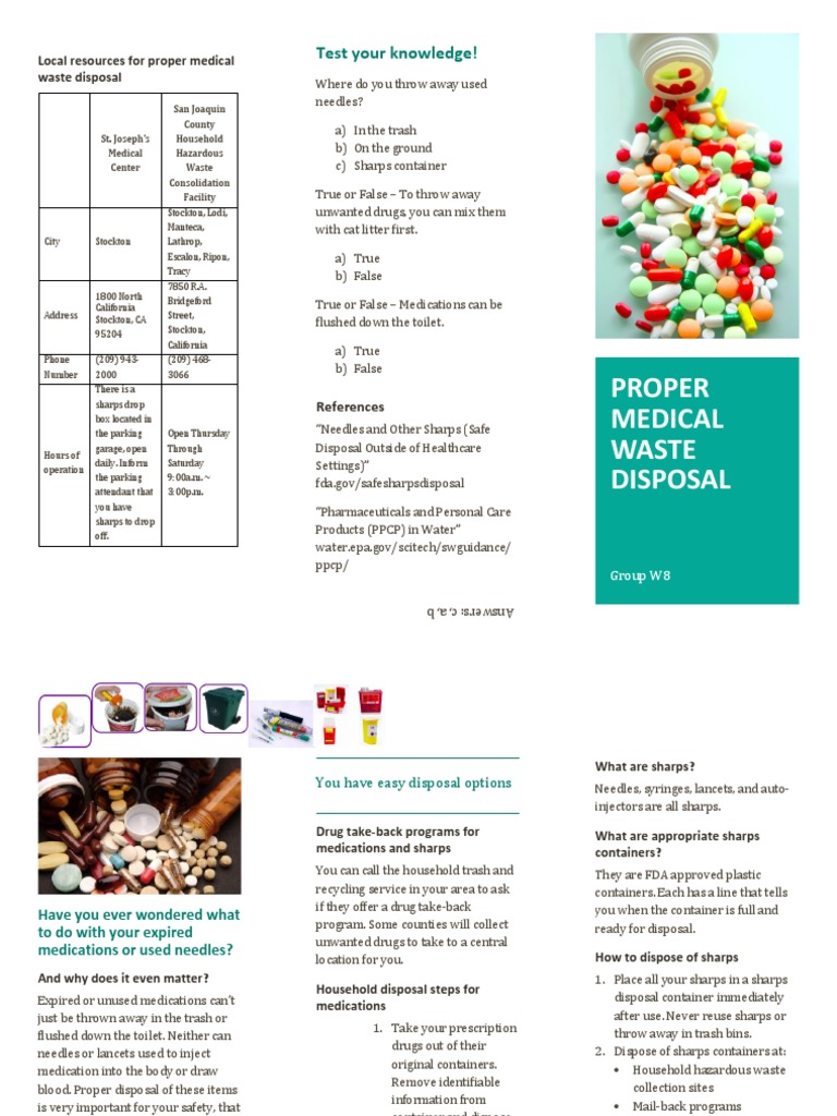 Proper Medical Waste Disposal Guide | PDF | Materials | Health Care
