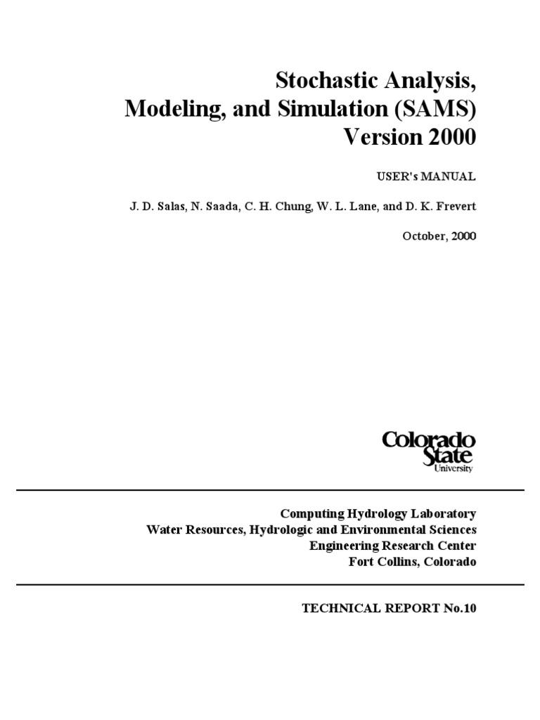 SAMS 2000 User's Manual PDF | PDF | Statistical Hypothesis Testing ...