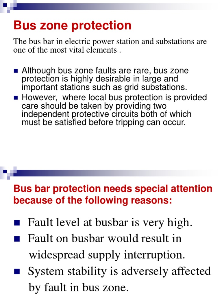 Bus Zone Protection Methods | PDF | Electrical Substation | Force