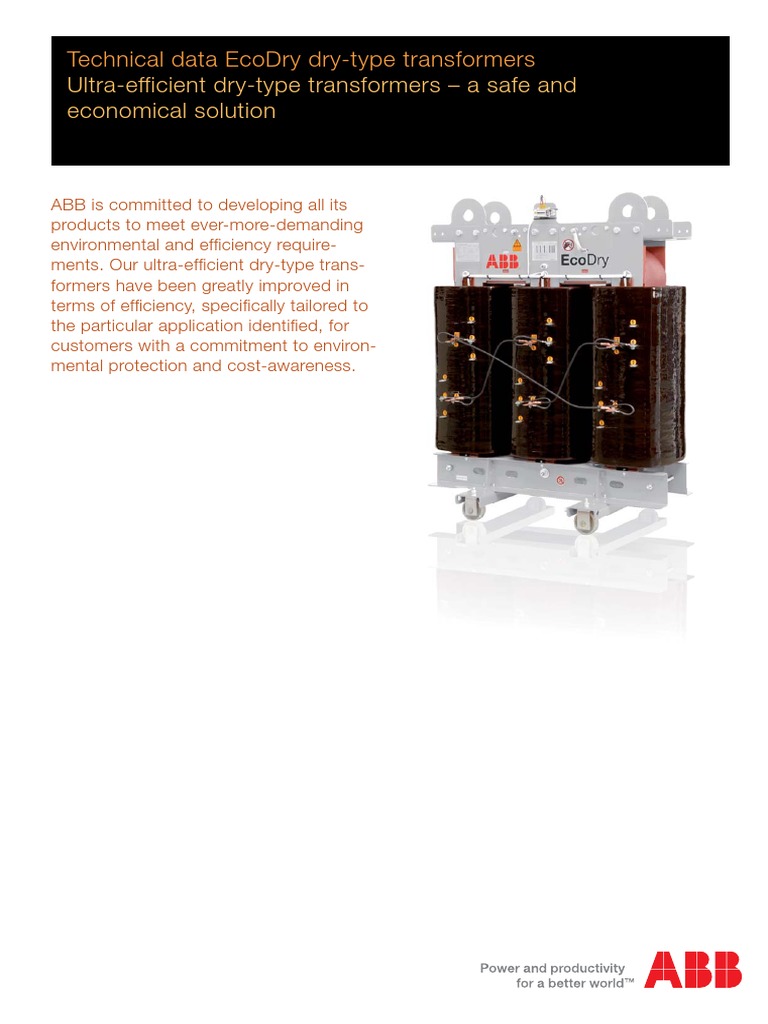 Ultra-Efficient Dry-Type Transformers - A Safe and Economical Solution ...