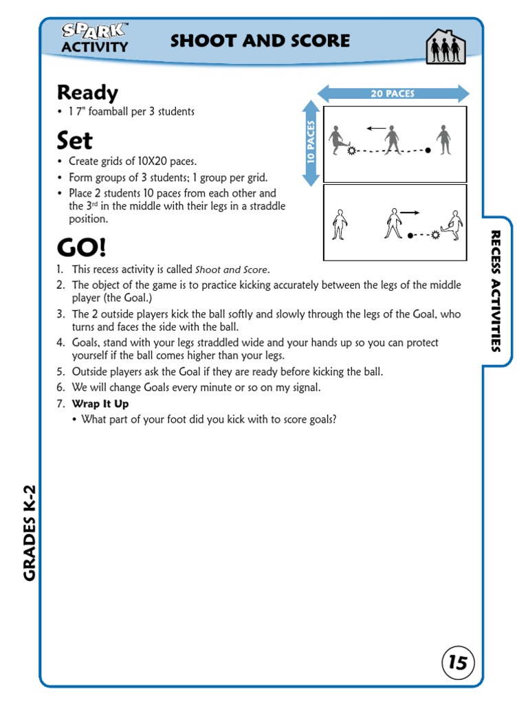 Recess Game: Shoot and Score Guide | PDF