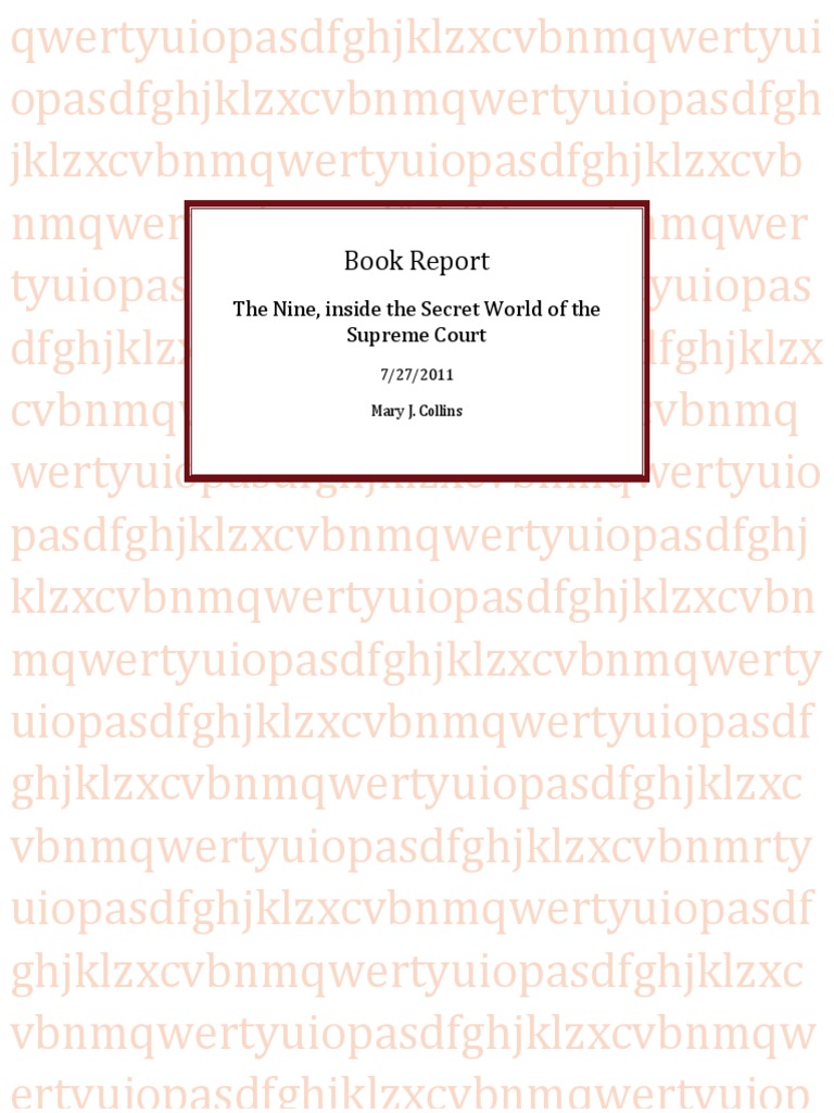 The Nine Inside The Secret World of The Supreme Court | PDF | Sandra ...