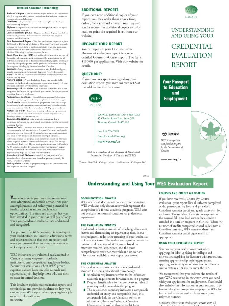 Credential Evaluation: Understanding and Using Your | PDF | Academic ...