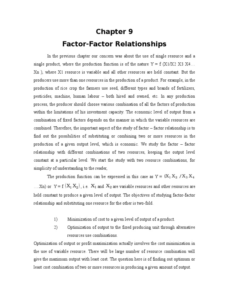 Factor-Factor Relationships: X X / X X (X X | PDF | Leverage (Finance ...