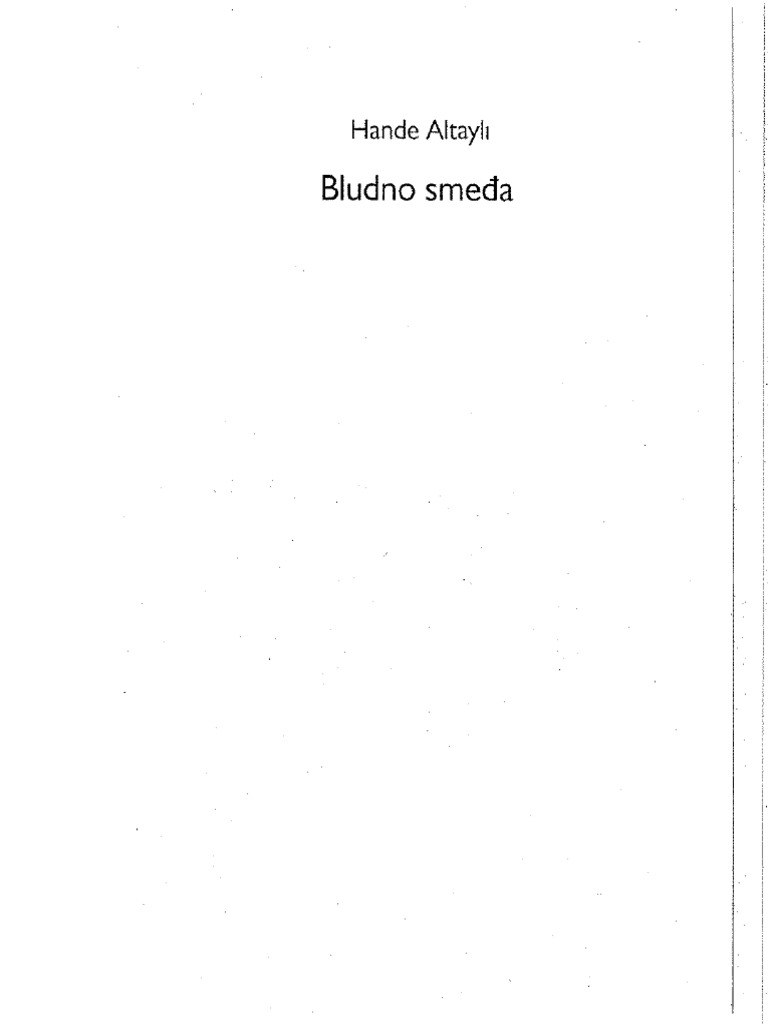 Hande Altayli - Bludno Smedja | PDF