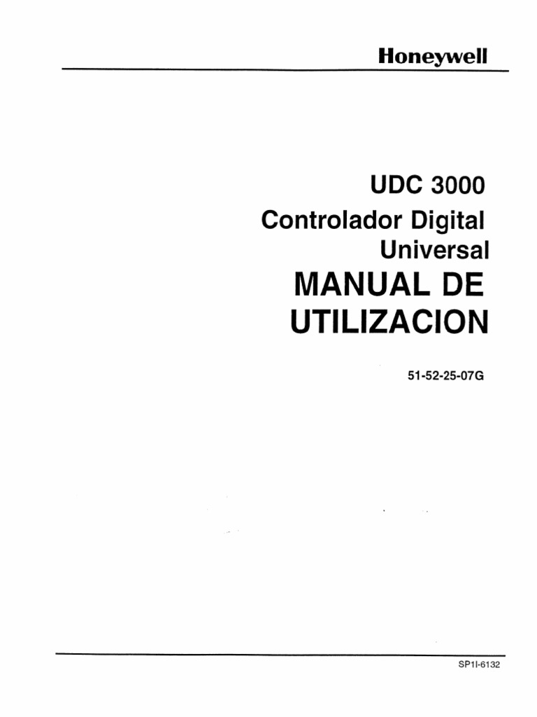 Controlador Digital Honeywell Udc 3000 Español | PDF