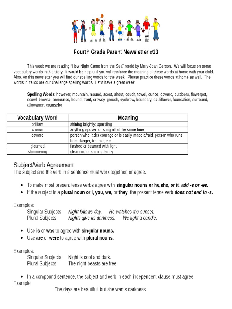 Parent Newsletter Unit 3 Week 3 | PDF