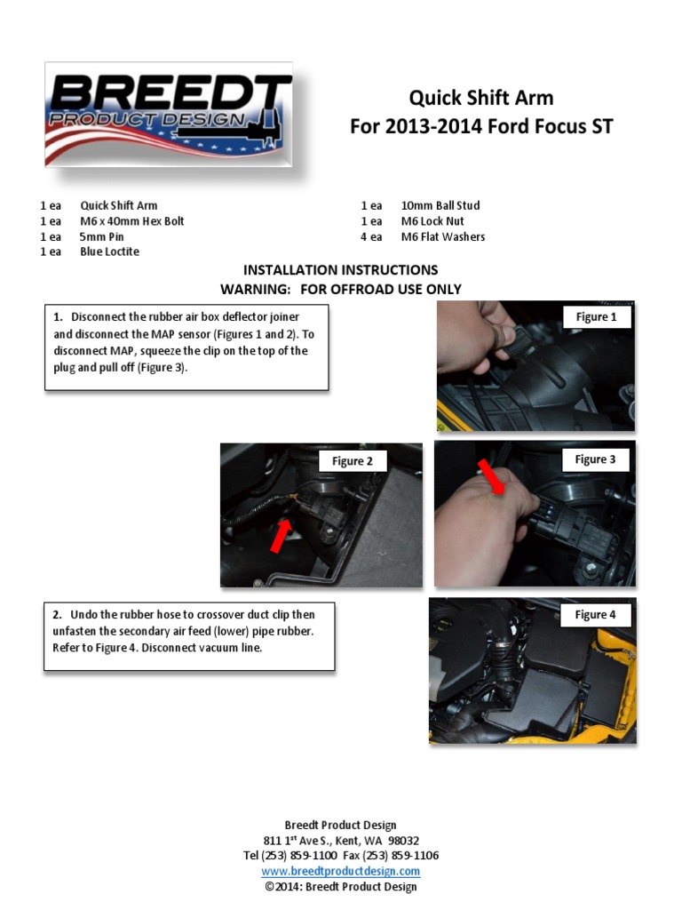 Quick Shift Arm Instructions | PDF | Machines | Automotive Industry