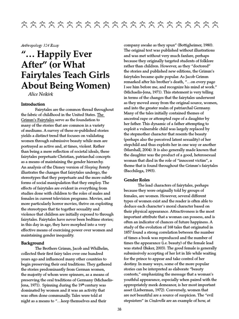 Gender Stereotypes - Happily Ever After | PDF | Fairy Tales | Gender Role