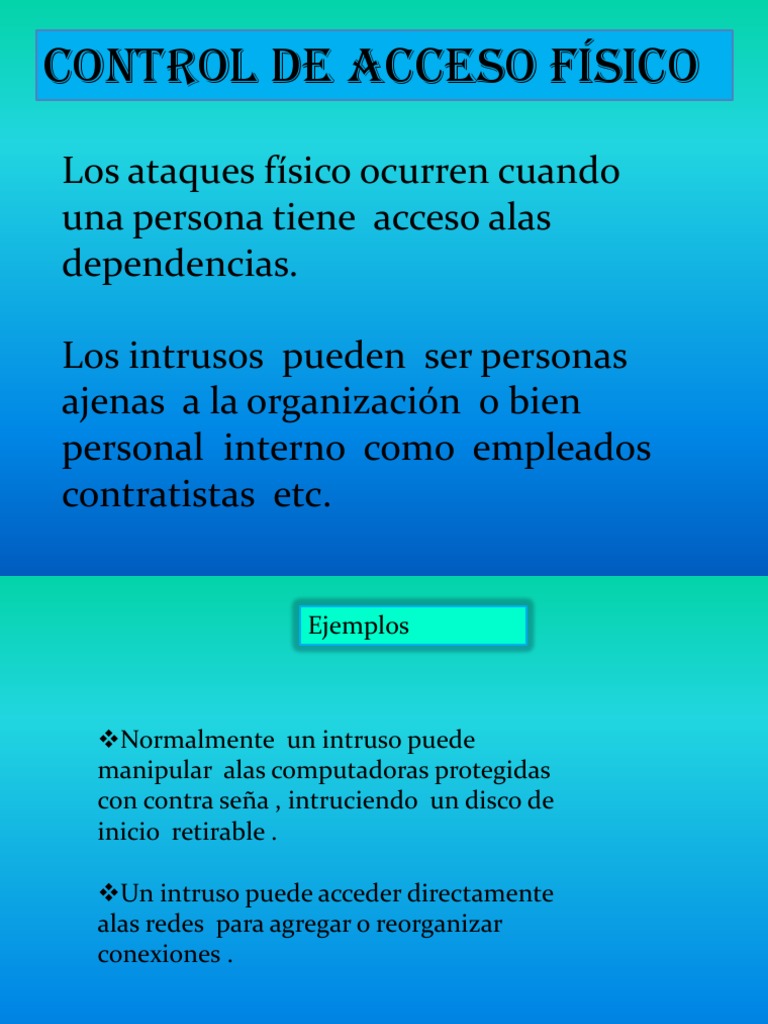 Control de Acceso Fisico | PDF