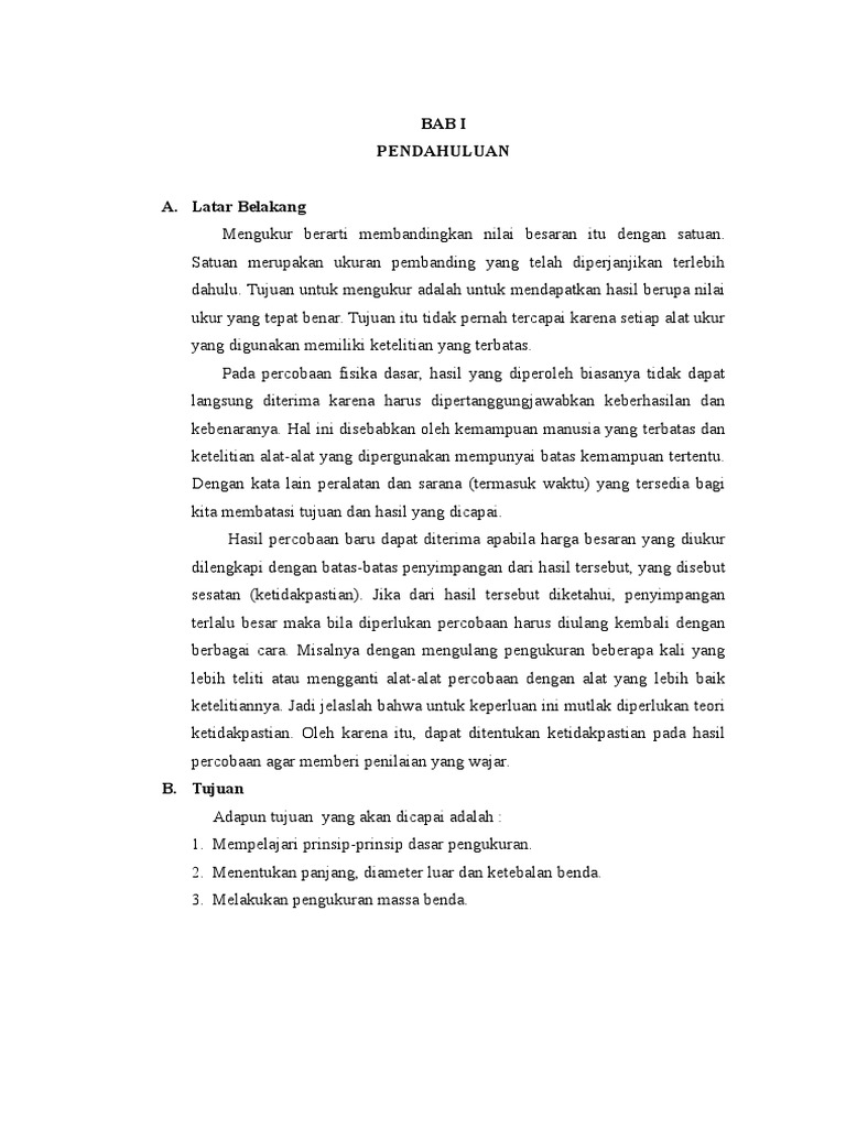 Contoh Latar Belakang Laporan Praktikum Fisika Pengukuran Kumpulan - Riset Contoh Latar Belakang Laporan Praktikum Fisika Pengukuran Kumpulan - Riset