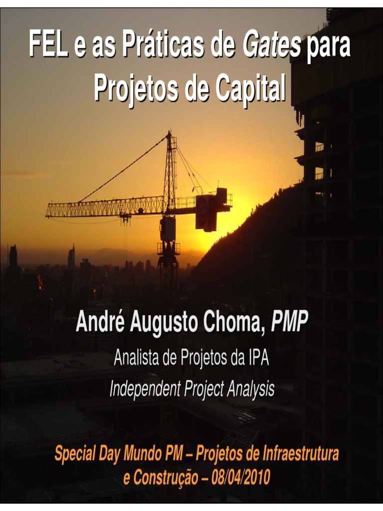 FEL e As Praticas de Gates para Projetos de Capital | PDF ...