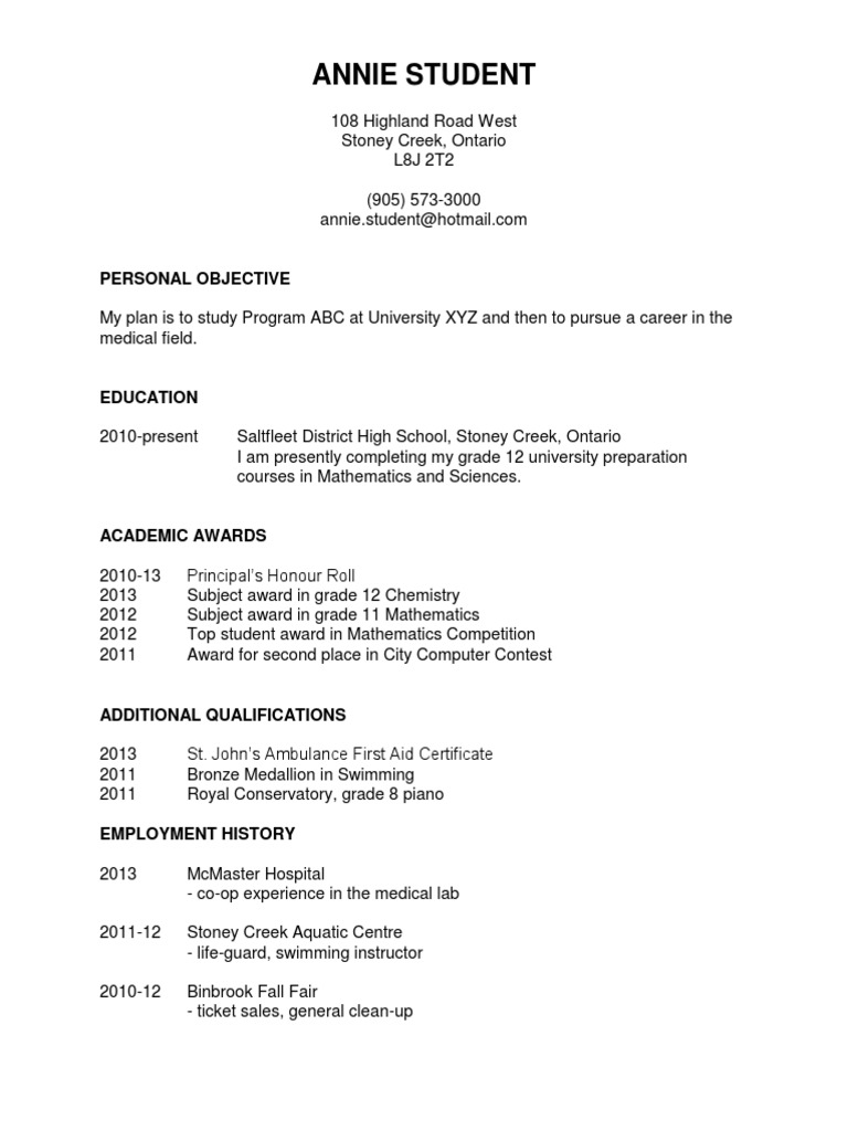 Annie Student's Resume Overview | PDF | Wellness | Technology & Engineering