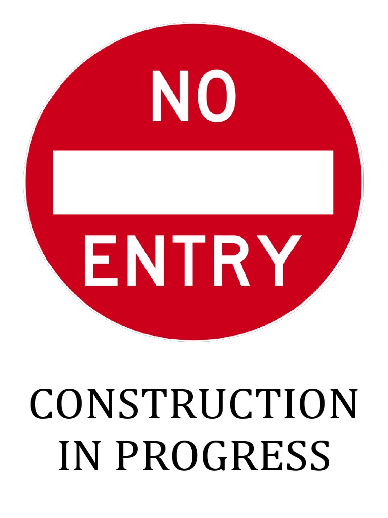 No Entry Sign for Construction Zone | PDF