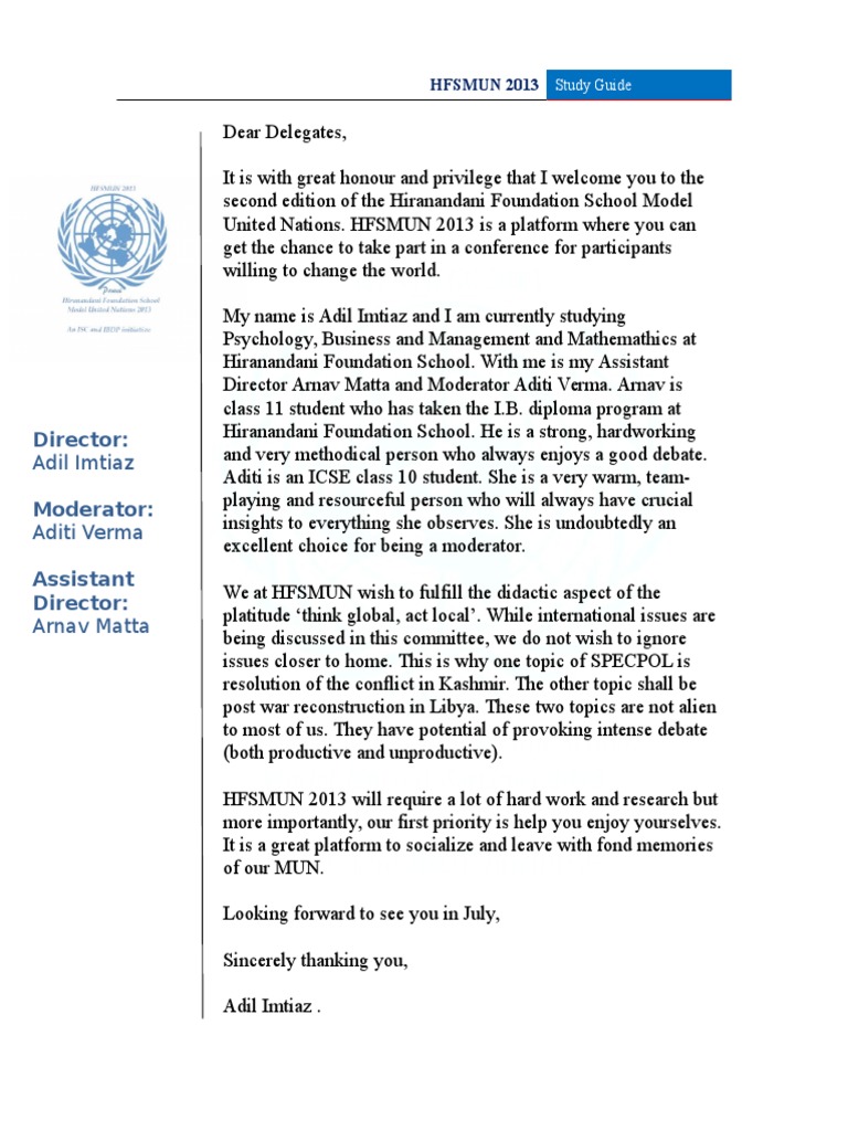 HFSMUN 2013 Study Guide: Kashmir Conflict | PDF | Pakistan ...