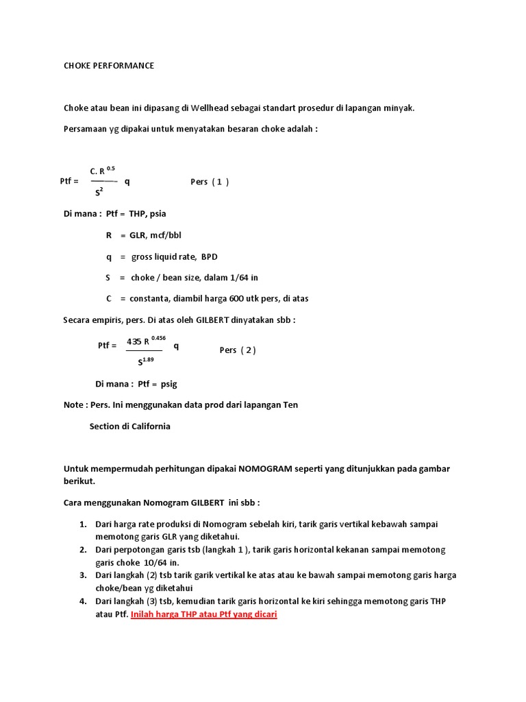 Choke Performance 1 PDF | PDF