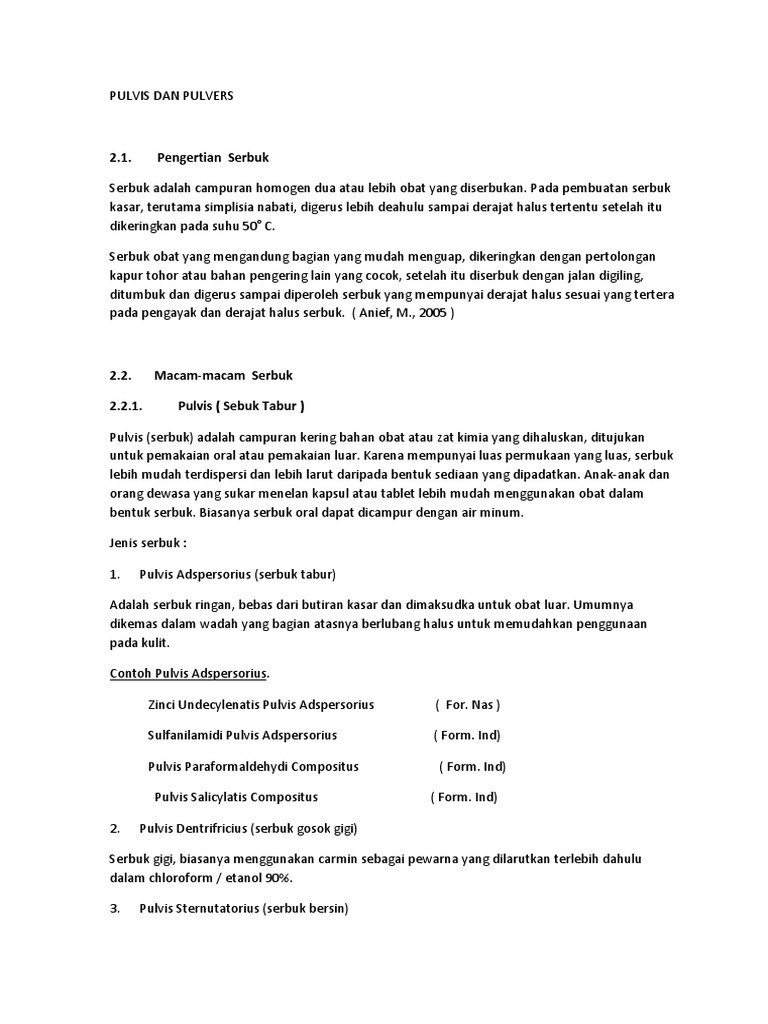 Pulvis Dan Pulvers | PDF