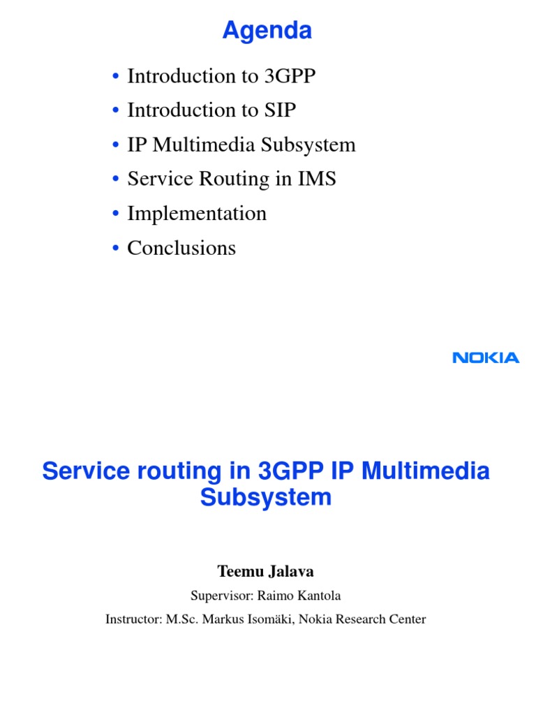 3GPP Ims | PDF | Session Initiation Protocol | Ip Multimedia Subsystem
