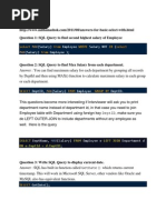 Complex SQL Queries Examples | PDF | Sql | Table (Database)