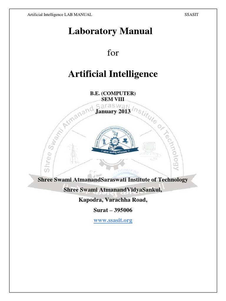 Artificial Intelligence Lab Manual | PDF | Computer Programming | Areas ...