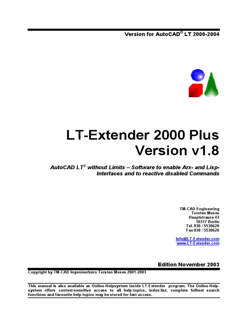 LT Extender en | PDF | Auto Cad | Autodesk