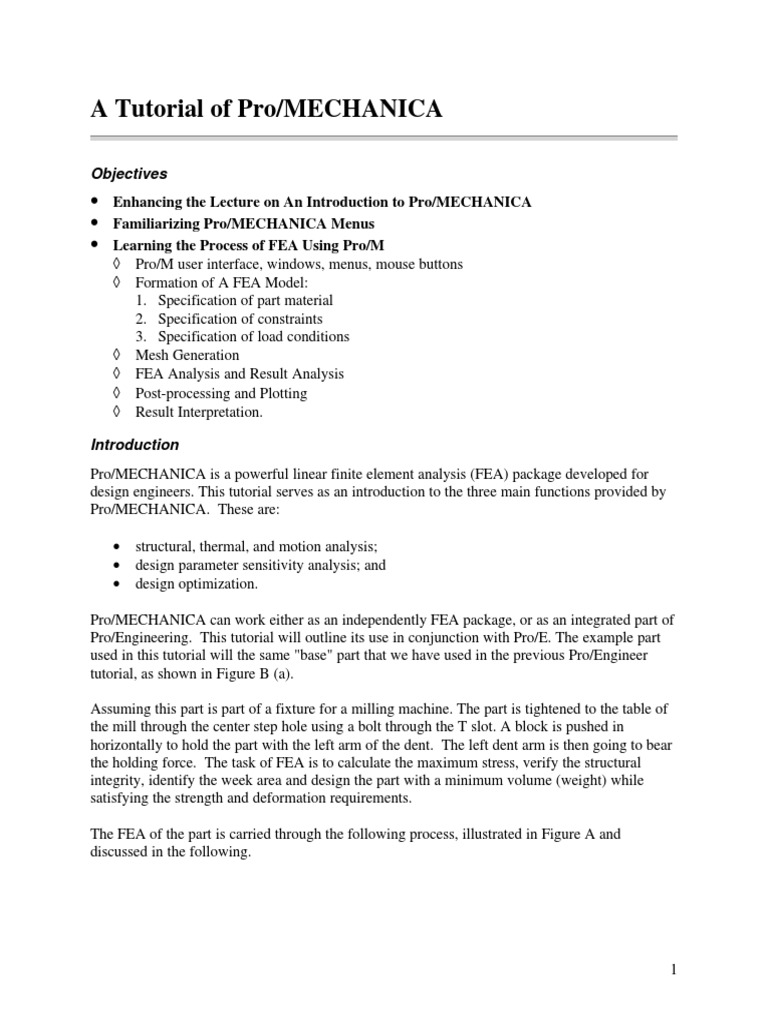 Pro M Tutorial | PDF | Finite Element Method | Mathematical Optimization