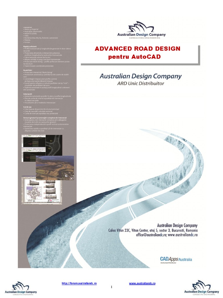 Advanced Road Design - Manual Autocad | PDF
