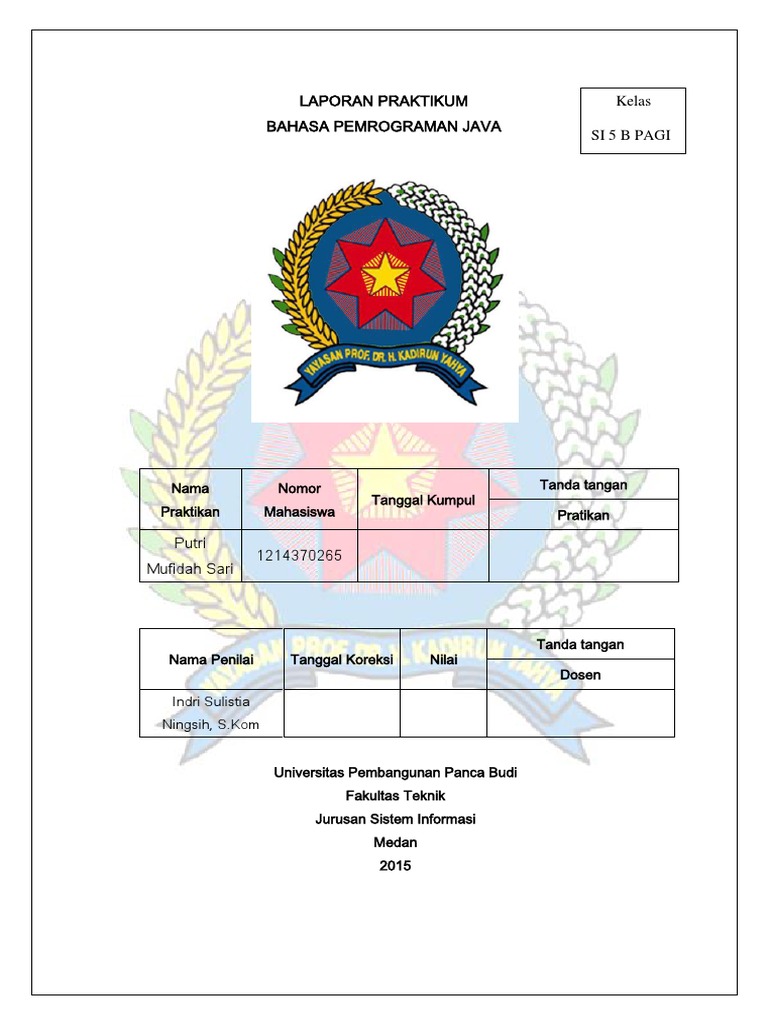 Laporan Pratikum Bahasa Pemrograman Java Menggunakan Netbeans | PDF