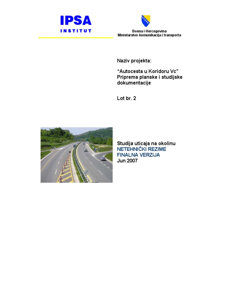 Seminarski Autoput Koridor 5c | PDF