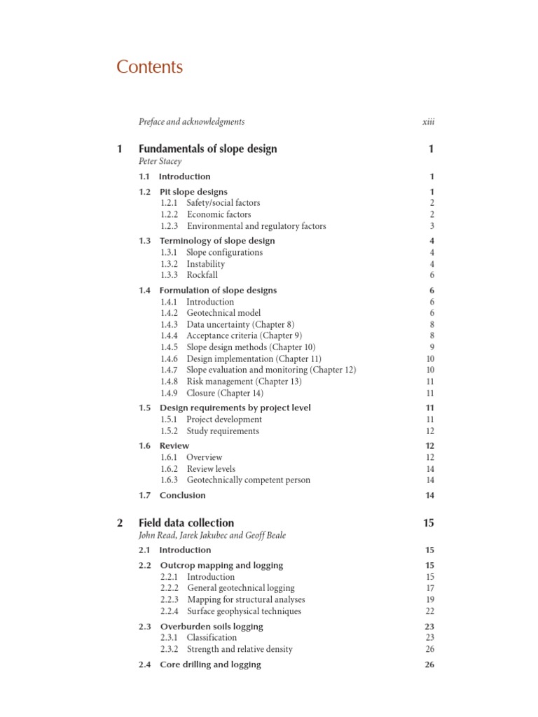 Open Pit Slope Design Guidelines | PDF