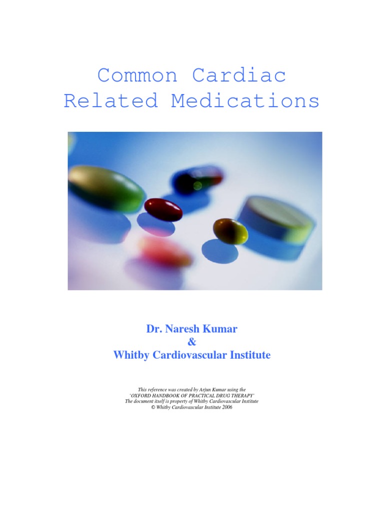 Common Cardiac Related Medications | PDF | Aspirin | Pharmacology