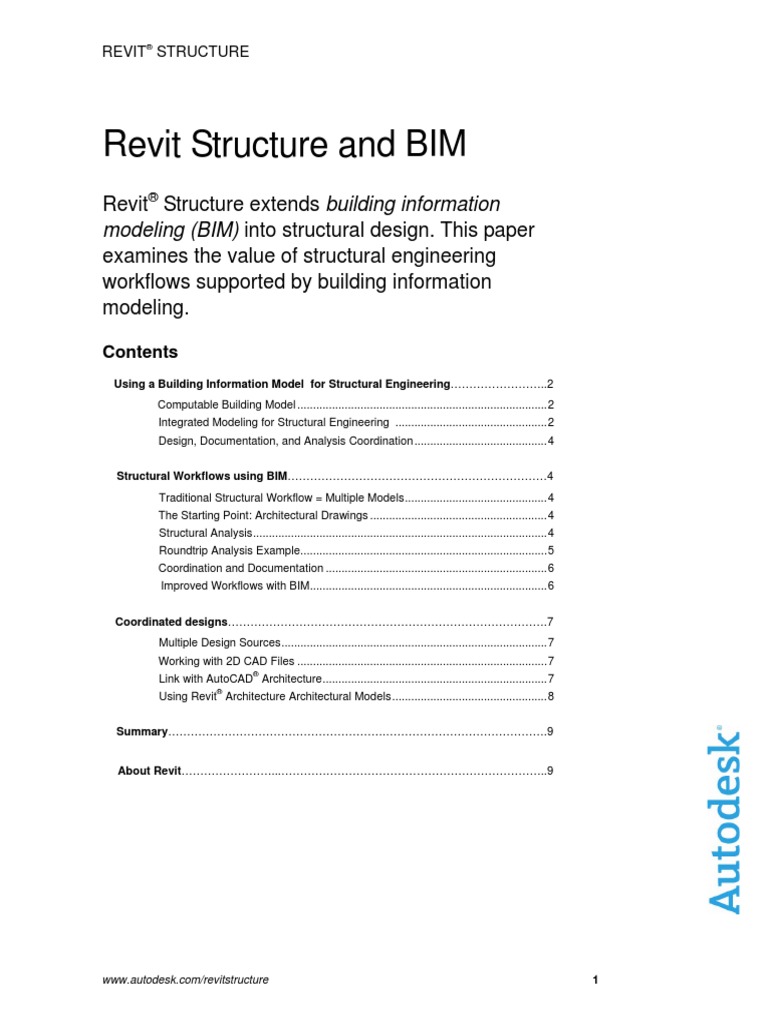 Revit Structure and Bim | PDF | Autodesk Revit | Building Information ...