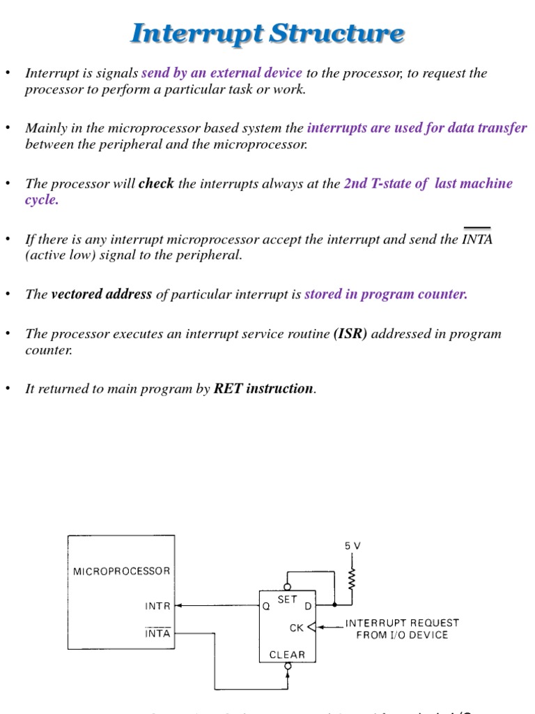 Interrupt Structure | PDF | Subroutine | Instruction Set