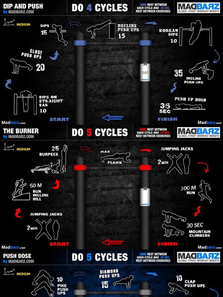 MADbarz - Workout Routines | PDF | Physical Exercise | Weightlifting