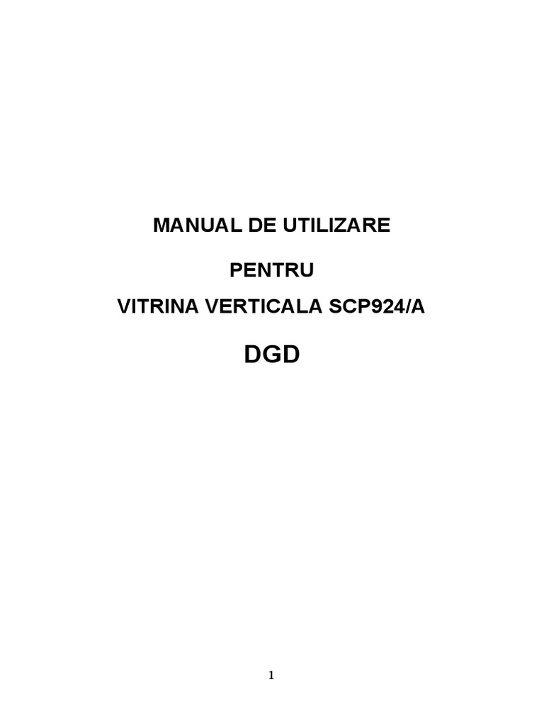 Vitrina Verticala DGD | PDF