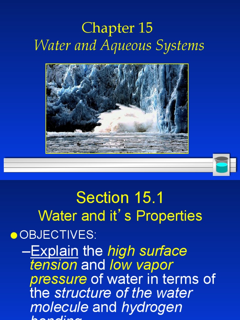 Chapter 15 Water and Aqueous Systems | PDF | Solvation | Solution