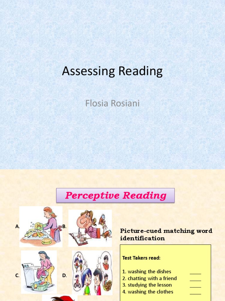 Assessing Reading Pdf