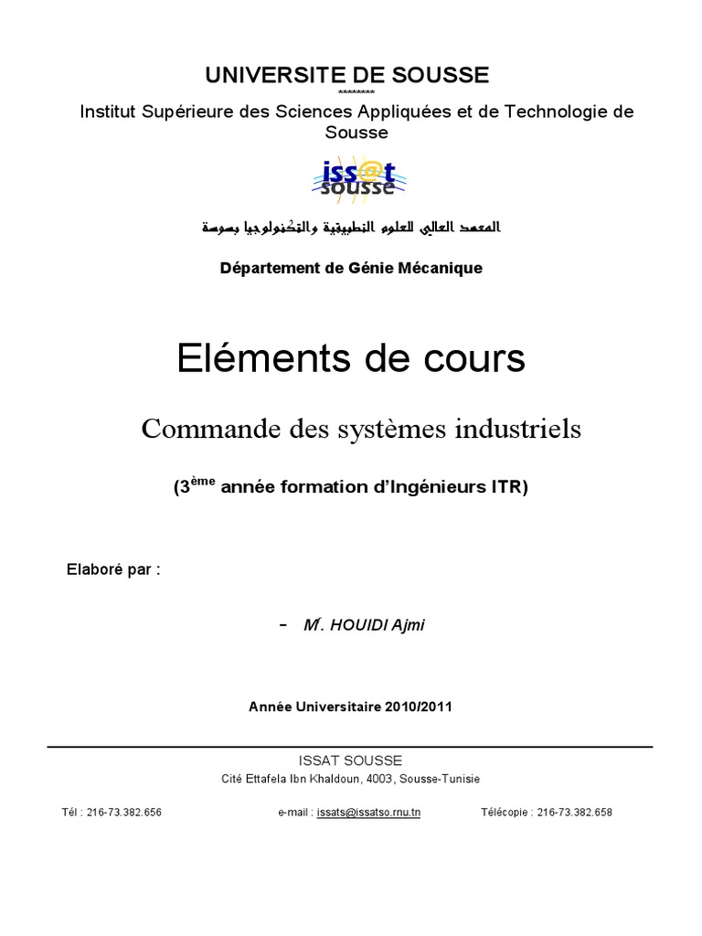 Cours API - GRAFCET | PDF | Programme informatique | Programmation