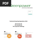 Greenpower F24 F24+ Technical and Sporting Regulations 2024 | PDF ...