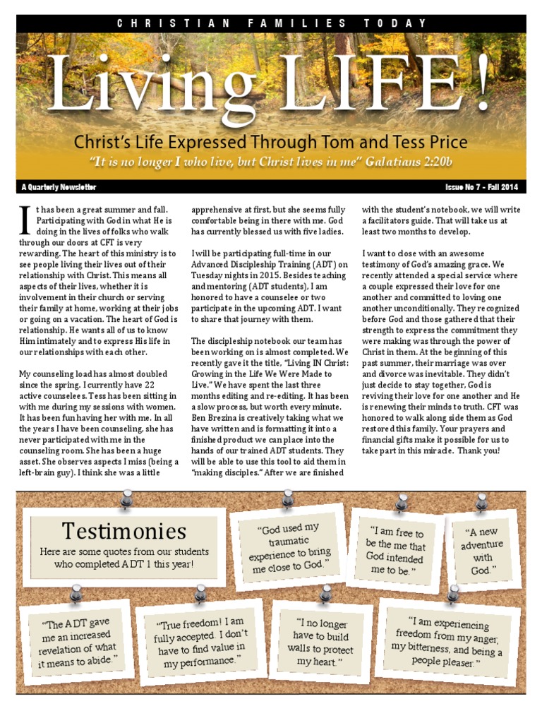 Living LIFE!: Testimonies | PDF | Jesus | Prayer